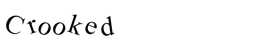 Crooked font - Crooked font download