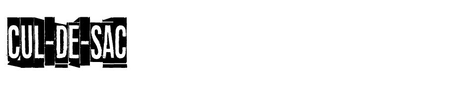Cul-De-Sac font - Cul-De-Sac font download