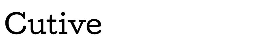 Cutive Font google font - Cutive Font font download