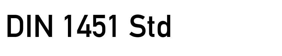 DIN 1451 Mittelschrift font - DIN 1451 Mittelschrift font download