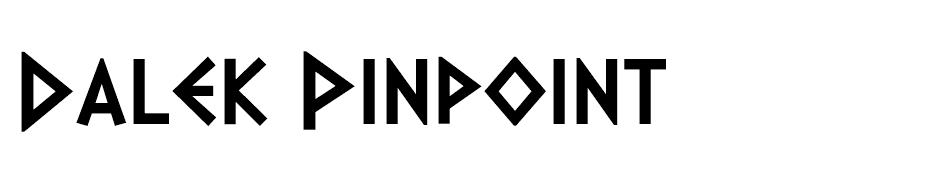 Dalek Pinpoint font - Dalek Pinpoint font download