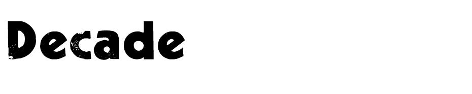Decade font - Decade font download