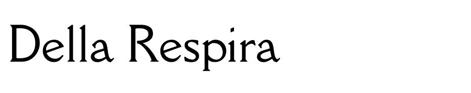 Della Respira font - Della Respira font download