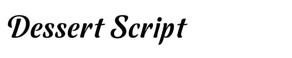 Dessert Script font - Dessert Script font download
