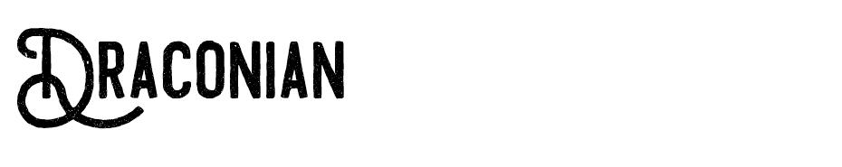 Draconian Font font - Draconian Font font download