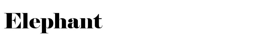 Elephant font - Elephant font download