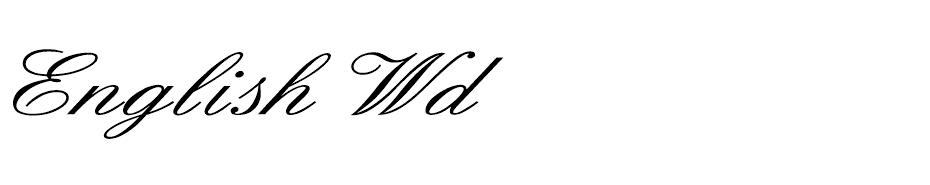 English Wd font - English Wd font download