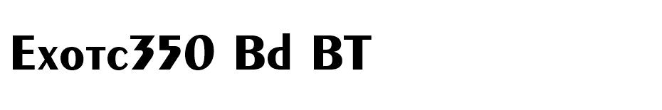Exotc350 Bd BT font - Exotc350 Bd BT font download