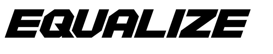 Equalize font - Equalize font download