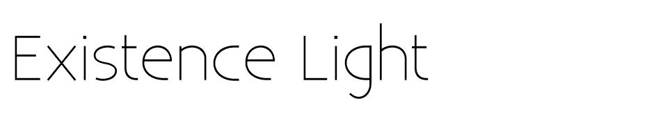 Existence Light font - Existence Light font download