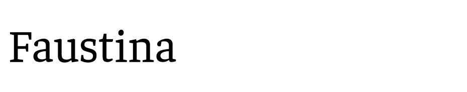 Faustina font - Faustina font download