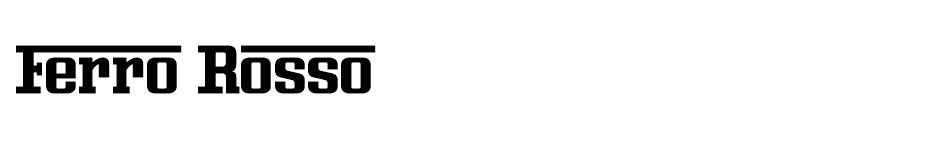 Ferro Rosso font - Ferro Rosso font download