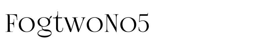 Fogtwo No5 font - Fogtwo No5 font download