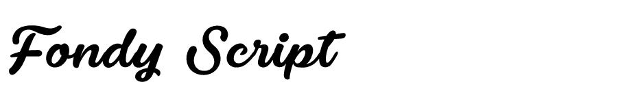 Fondy Script font - Fondy Script font download