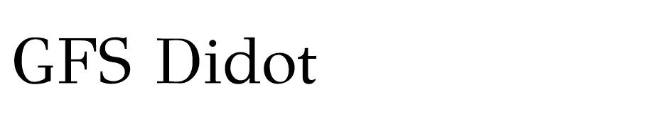 GFS Didot font - GFS Didot font download