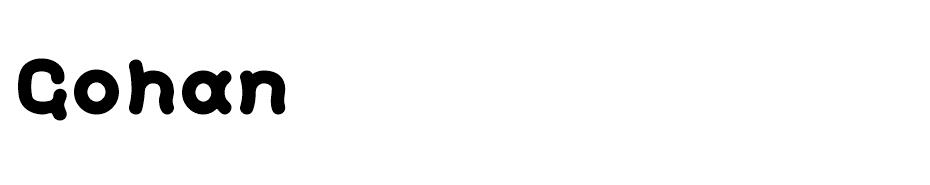 Gohan font - Gohan font download