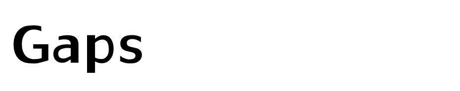Gaps font - Gaps font download