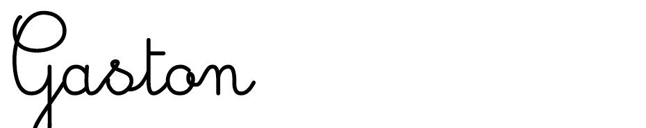 Gaston font - Gaston font download