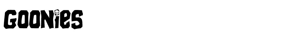 Goonies font - Goonies font download