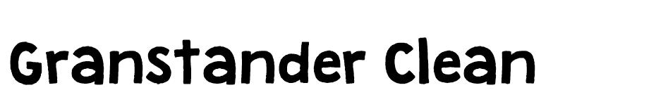 Grandstander Clean font - Grandstander Clean font download