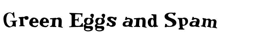 Green Eggs and Spam font - Green Eggs and Spam font download
