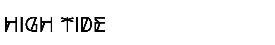 High Tide font - High Tide font download