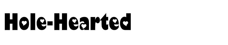 Hole-Hearted font - Hole-Hearted font download