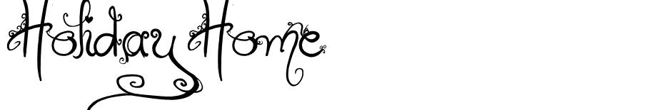 Holiday Home font - Holiday Home font download