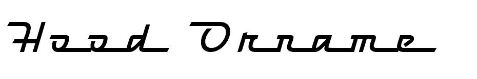Hood Ornament font - Hood Ornament font download