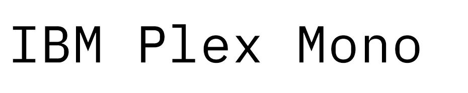 IBM Plex Mono Font google font - IBM Plex Mono Font font download