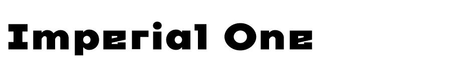 Imperial One font - Imperial One font download