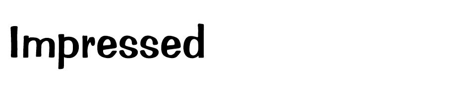 Impressed font - Impressed font download