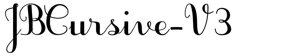 JB Cursive 3 font - JB Cursive 3 font download