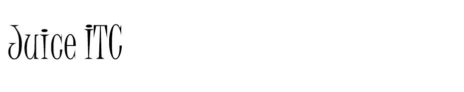 Juice ITC font - Juice ITC font download