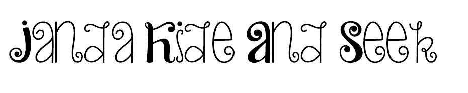 Janda Hide And Seek Font font - Janda Hide And Seek Font font download