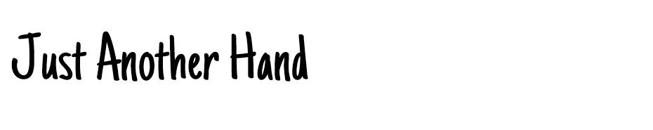 Just Another Hand Font font - Just Another Hand Font font download