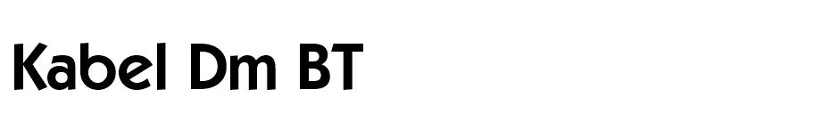 Kabel Dm BT font - Kabel Dm BT font download