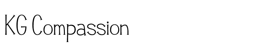 KG Compassion font - KG Compassion font download