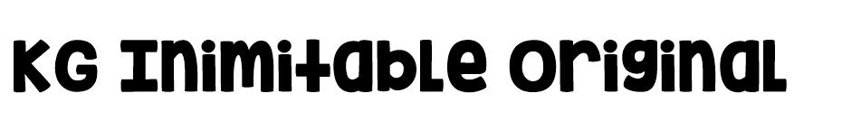 KG Inimitable Original font - KG Inimitable Original font download