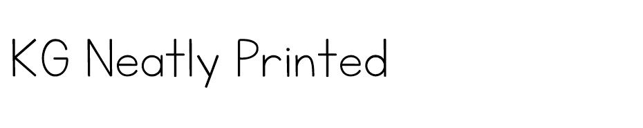 KG Neatly Printed font - KG Neatly Printed font download