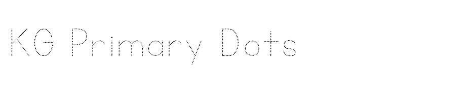 KG Primary Dots font - KG Primary Dots font download