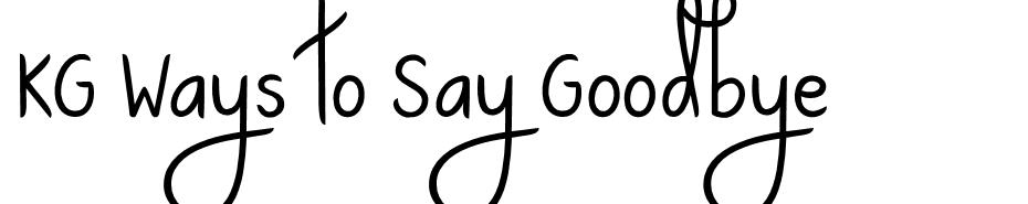KG Ways to Say Goodbye font - KG Ways to Say Goodbye font download KG Ways to Say Goodbye font - KG Ways to Say Goodbye font download