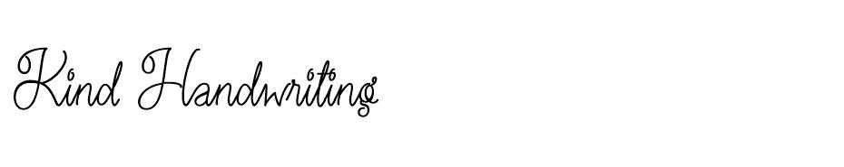Kind Handwriting font - Kind Handwriting font download