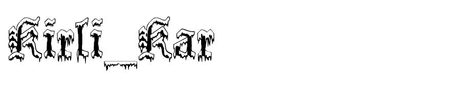 Kirli_Kar font - Kirli_Kar font download