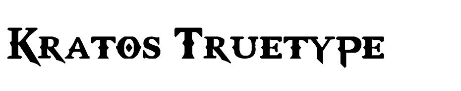 Kratos Truetype font - Kratos Truetype font download