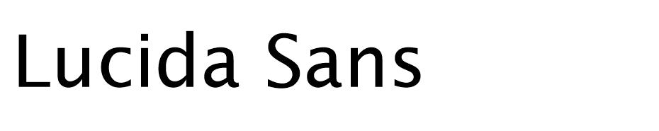 Lucida Sans font - Lucida Sans font download