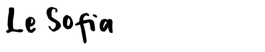 Le Sofia font - Le Sofia font download