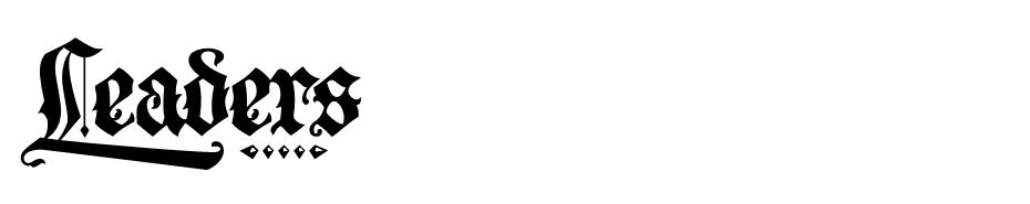 Leaders font - Leaders font download