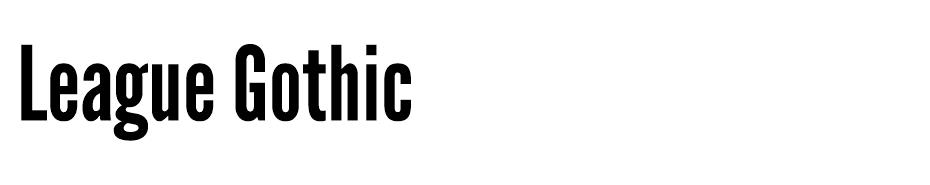 League Gothic Regular font - League Gothic Regular font download