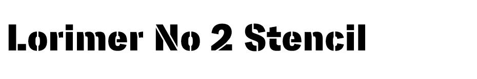 Lorimer No2 Stencil font - Lorimer No2 Stencil font download